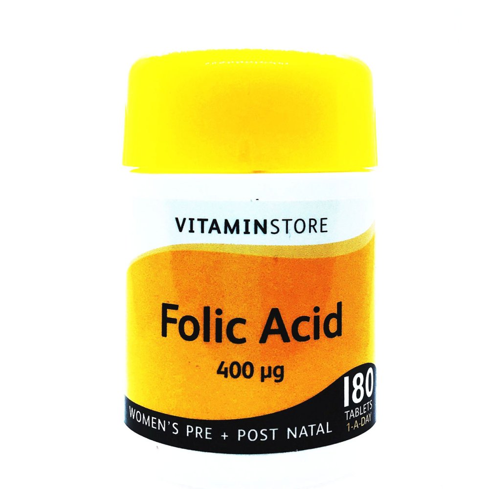FOLIC ACID 400MCG TABLETS 180S | Murrays Health & Beauty (Paul Murray ...