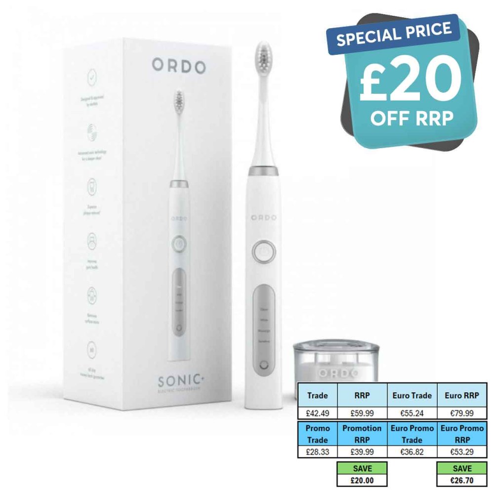 ORDO WHITE SONIC+ ELECTRIC TOOTHBRUSH | Murrays Health & Beauty (Paul ...