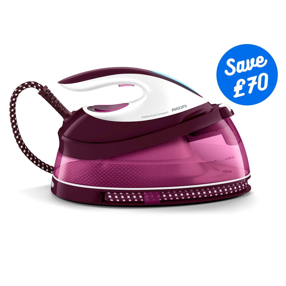 PHILIPS PERFECTCARE COMPACT STEAM IRON ROSE RED | Murrays Health ...